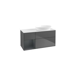 Villeroy & Boch V&B Waschtischunterschrank Wandbeleuchtung Finion 120cm, Pl w m, Reg md m Lac, Anthrac. m ; Villeroy & Boch (GA41HGGK)