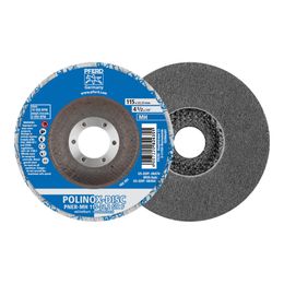 Pferd TOOLS POLINOX verpresste Vlies-Disc PNER &Oslash; 115 mm Bohrung-&Oslash; 22,23 mm Mittehart SIC Fein f&uuml;r Finish (44690712)
