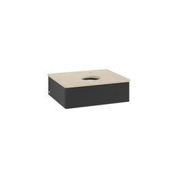 Villeroy & Boch V&B Waschtischunterschrank mit Frontstruktur -Beleuchtung Antao 60x19x50cm, HL, WBP botti., bla m Lac ; Villeroy & Boch (L07153PD)