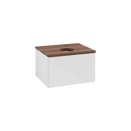 Villeroy & Boch V&B Waschtischunterschrank ohne Frontstruktur -Beleuchtung Antao 60x36x50cm, HL, WBP w. wal, glo wh. Lac ; Villeroy & Boch (L29052GF)