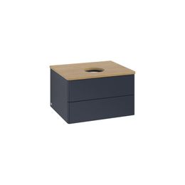 Villeroy & Boch V&B Waschtischunterschrank ohne Frontstruktur -Beleuchtung Antao 60x36x50cm, WBP hon. Oa, md bl. m Lac ; Villeroy & Boch (L18011HG)