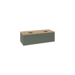 Villeroy & Boch V&B Waschtischunterschrank ohne Frontstruktur, mit Beleuchtung Antao 120x36x50cm, WBP hon. Oa, lea gre. m Lac ; Villeroy & Boch (L35011HL)