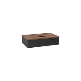Villeroy & Boch V&B Waschtischunterschrank ohne Frontstruktur -Beleuchtung Antao 80x19x50cm, WBP-farbe w. wal, bla m Lac ; Villeroy & Boch (L08012PD)