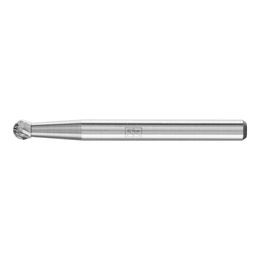 Pferd TOOLS Hartmetall Fr&auml;sstift Kugel KUD &Oslash; 03x02 mm Schaft-&Oslash; 3 mm Z4 universal mittel fein (21211043)