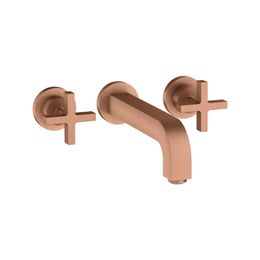 Hansgrohe Fertigmontageset Axor Citterio UP-3-Loch-Waschtischarmatur, m Kreuzgr., brush. r gol (39143310)