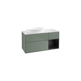 Villeroy & Boch V&B Waschtischunterschrank Wandbeleuchtung Finion 120cm, Pl w m, Reg bla m Lac, Oli. m Lac ; Villeroy & Boch (GA51PDGM)