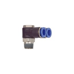 Riegler Y-Winkelsteckverschraubung &raquo;Blaue Serie&laquo;, drehbar, R 1/8 a. &Atilde;&tilde; 6mm (211.018-6)