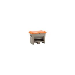 CEMO Streugutbeh&auml;lter Plus3 200 Liter unterfahrbar mit Entnahme grau/orange (10568)
