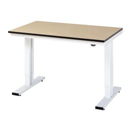 Rau Werktisch adlatus 300 elektrisch h&ouml;henverstellbar Arbeitsplatte MDF 1250 mm x 800 mm (08-WT-125-080-F)