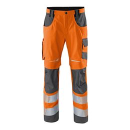 K&Uuml;BLER WORKWEAR K&uuml;bler PSA Reflectiq Hose 2207 warnorange/anthrazit 24 ; K&uuml;bler Workwear (2207 8340-3797-24)