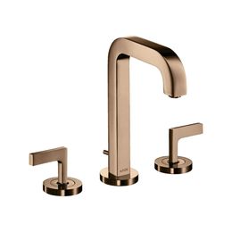 Hansgrohe 3-Loch-Waschtischarmatur 170 Axor Citterio m A 140mm, m H-Gr, ZugstAblGar, Ros, po (39135300)