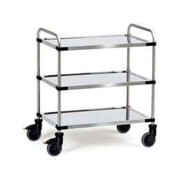 Fetra Edelstahlwagen 5005 - Tragkraft 150kg TPE-Reifen)