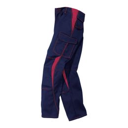 K&Uuml;BLER WORKWEAR K&uuml;bler IMAGE DRESS Hose dunkelblau/mittelrot 48 ; K&uuml;bler Workwear (2346 3411-4855-48)