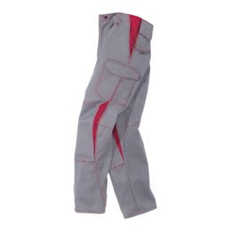K&Uuml;BLER WORKWEAR K&uuml;bler IMAGE DRESS Hose mittelgrau/mittelrot 44 ; K&uuml;bler Workwear (2346 3411-9555-44)