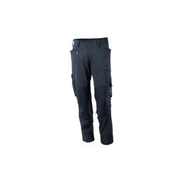 Mascot Hose mit Knietaschen, Stretchstoff Hose Gr&ouml;&szlig;e 76C43, schwarzblau (17179-311-010-76C43)