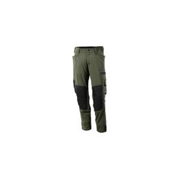 Mascot Hose mit Knietaschen, Stretchstoff Hose Gr&ouml;&szlig;e 76C54, moosgr&uuml;n (17179-311-33-76C54)