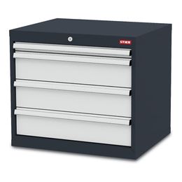 STIER Schubladenschrank mit 4 Schubladen BxTxH 700x575x620 mm (904164)