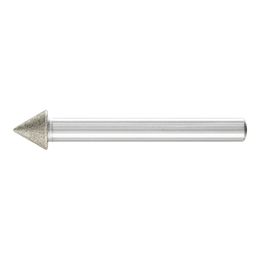 Pferd TOOLS Diamant-Schleifst. Spitzkegel &Oslash;10x60&deg; Schaft&Oslash;6 mm D126 (mit.) zum Anfasen/Entgraten/Senken (36476106)