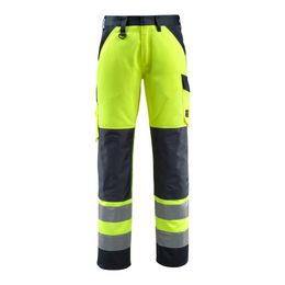 Mascot Hose Maitland gelb/schwarzblau Gr&ouml;&szlig;e 54 (15979-948-17010-54)
