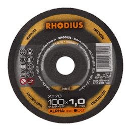 Rhodius ALPHAline XT70 Extrad&uuml;nne Trennscheibe 100 x 1,0 x 16,00 mm (208697)