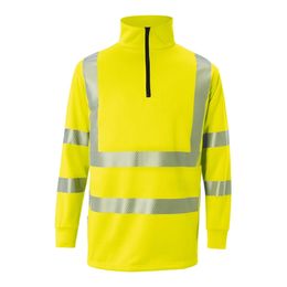 K&Uuml;BLER WORKWEAR K&uuml;bler REFLECTIQ Zip-Sweater PSA 2 warngelb XL ; K&uuml;bler Workwear (5046 8344-34-XL)