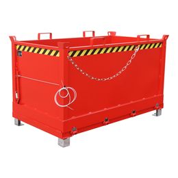 Bauer S&uuml;dlohn Klappbodenbeh&auml;lter FB 1500, lackiert, Feuerrot (4417-37-6000-3000)