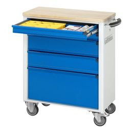 Rau Werkzeugwagen mit 5 Schubladen Buche BxTxH 700x350x860mm (02-7100B.11)
