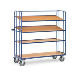 Fetra Etagenwagen 4396 mit 4 B&ouml;den, Tragkraft 500kg, TPE-Reifen, B&ouml;den neigbar)