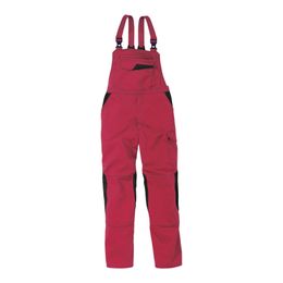 K&Uuml;BLER WORKWEAR K&uuml;bler IMAGE DRESS Latzhose mittelrot/schwarz 62 ; K&uuml;bler Workwear (3347 3411-5599-62)
