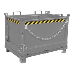 Bauer S&uuml;dlohn Klappbodenbeh&auml;lter FB 500, lackiert, Mausgrau (4417-25-6000-7005)