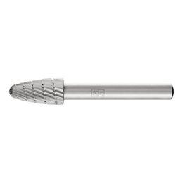 Pferd TOOLS HSS Fr&auml;sstift Baumform H &Oslash; 10x20mm Schaft-&Oslash; 6 mm Z 3 universal mittel fein Spanbrecher (22432436)