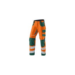 K&Uuml;BLER WORKWEAR K&uuml;bler PSA Reflectiq Hose 2407 warnorange/moosgr&uuml;n 64 ; K&uuml;bler Workwear (24078343-3765-64)