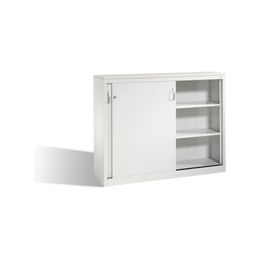 C+P Akten-Sideboard Acurado mit Schiebet&uuml;ren, 2 x 3 Ordnerh&ouml;hen, H1200xB1600xT400mm Front Lichtgrau Korpus Lichtgrau ; C + P M&ouml;belsysteme (2147-1200|S10066)