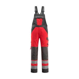 Mascot Gosford Latzhose Gr&ouml;&szlig;e 76C56, hi-vis rot/dunkelanthrazit (15969-948-22218-76C56)