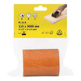 Klingspor PL 31 B Rollen, 115 x 5000 mm Korn 40, SB-verpackt in Folie (241817)