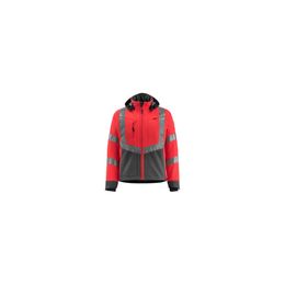 Mascot Blackpool Soft Shell Jacke Gr&ouml;&szlig;e S, hi-vis rot/dunkelanthrazit (15502-246-22218-S)