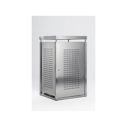 Var M&uuml;llbeh&auml;lterschrank, Edelstahl, f&uuml;r 120-l M&uuml;lltonnen (21261)