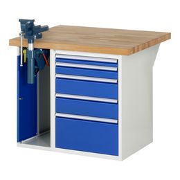 Rau Werkbank 7511A2, B1000xT900xH890mm, 5x Schublade-TA, 1x SSKL (03-7511A2-109B4M.11)