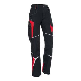 K&Uuml;BLER WORKWEAR K&uuml;bler Damenhose BODYFORCE schwarz/mittelrot Form 2325 Gr&ouml;&szlig;e 38 ; K&uuml;bler Workwear (2325 5302-9955-38)