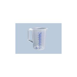 H&uuml;nersdorff H&uuml;nersdorff Messkanne 2.000 ml, PP, 2 Skalen geschlossener Griff, transparent (937000)