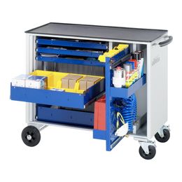 Rau Werkzeugwagen mit 5 Schubladen Metall BxTxH 1025x520x890mm (02-10200.11)