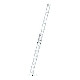MUNK Aluminium-Seilzugleiter 2-teilig 2 x 14 Sprossen (021214)