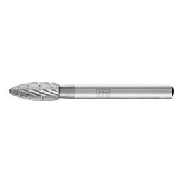 Pferd TOOLS HSS Fr&auml;sstift Flammenform B &Oslash; 08x20mm Schaft-&Oslash; 6 mm Z 3 universal mittel fein Spanbrecher (22407136)