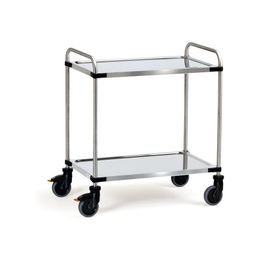 Fetra Edelstahlwagen 5011 - Tragkraft 120kg TPE-Reifen)