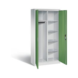 C+P Akten-/Garderobenschrank Acurado, H1950xB930xT400mm, Front Resedagr&uuml;n, Korpus Lichtgrau (8920-312) ; C + P M&ouml;belsysteme (8920-312|S10156)