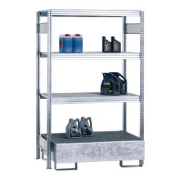 Regalwerk BERT Umweltregal Grundfeld HxBxT 2500x1285x600mm (B3-65212-60)
