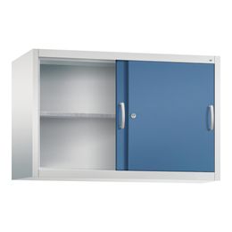 C+P Aufsatzschrank Acurado, H790xB1200xT400mm, Front Fernblau, Korpus Lichtgrau (2045-09) ; C + P M&ouml;belsysteme (2045-09|S10051)