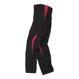 K&Uuml;BLER WORKWEAR K&uuml;bler IMAGE DRESS Hose schwarz/mittelrot 90 ; K&uuml;bler Workwear (2346 3411-9955-90)