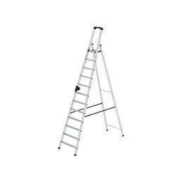 MUNK Aluminium-Stehleiter einseitig begehbar 1 x 12 Stufen (040112)