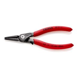 Knipex 48 31 J1 Pr&auml;zisions-Sicherungsringzange f&uuml;r Innenringe in Bohrungen mit &Uuml;berdehnungsschutz mit rutschhemmendem Kunststoff &uuml;berzogen grau atrame)
